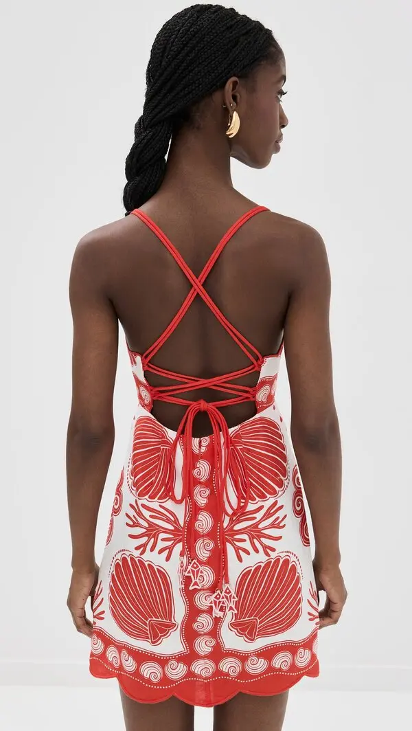 farm rio ainika shell white mini dress White Ainika Shell Maxi Dress  FARM Rio