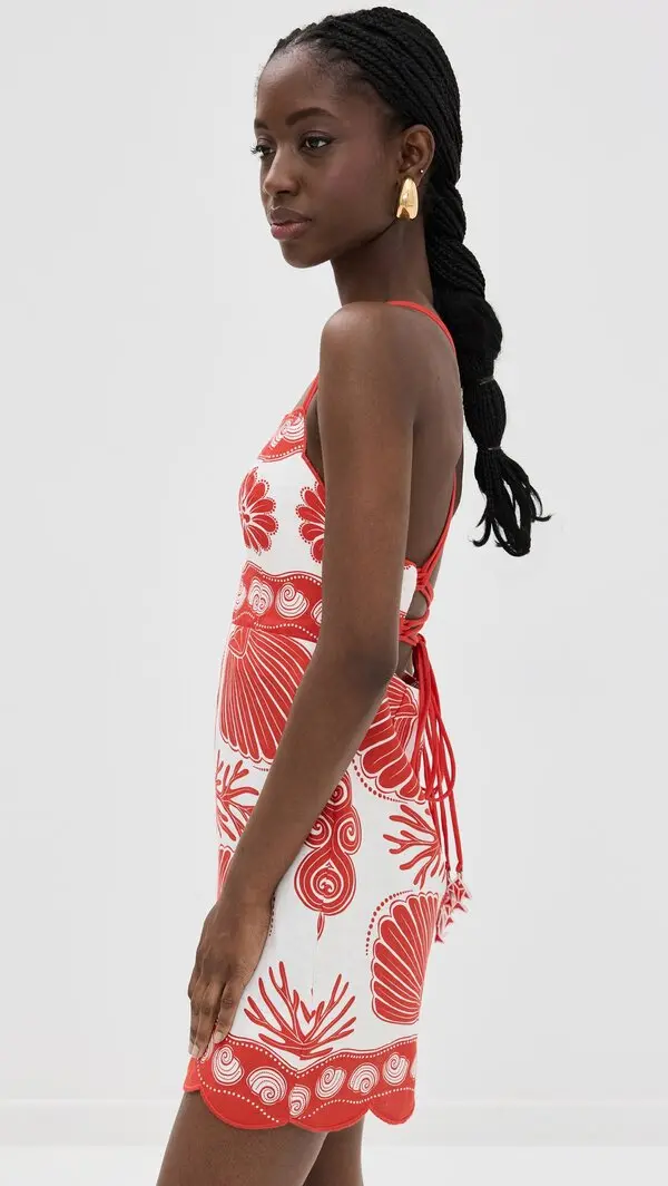 knee length dresses for ladies Red Ainika Shell LENZING ECOVERO Euroflax Maxi Skirt  FARM Rio
