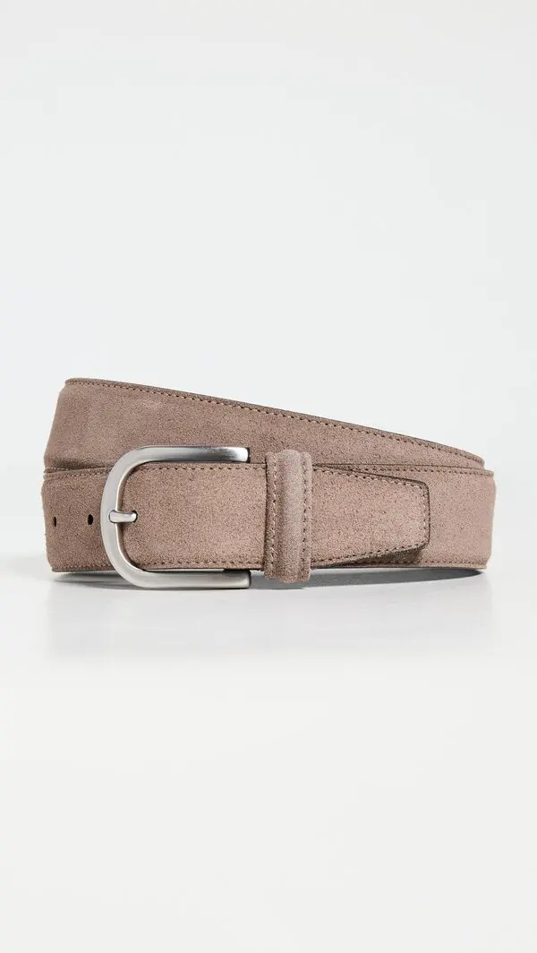 Anderson's Suede Belt - Taupe F13