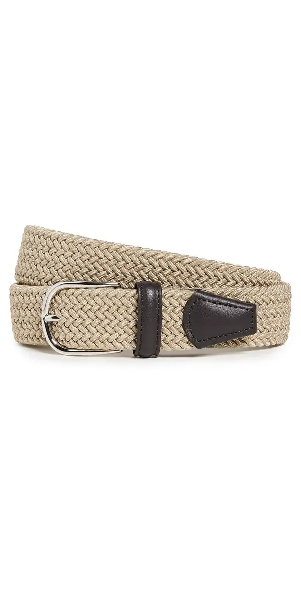 Anderson's Braided Stretch Belt - Tan F5