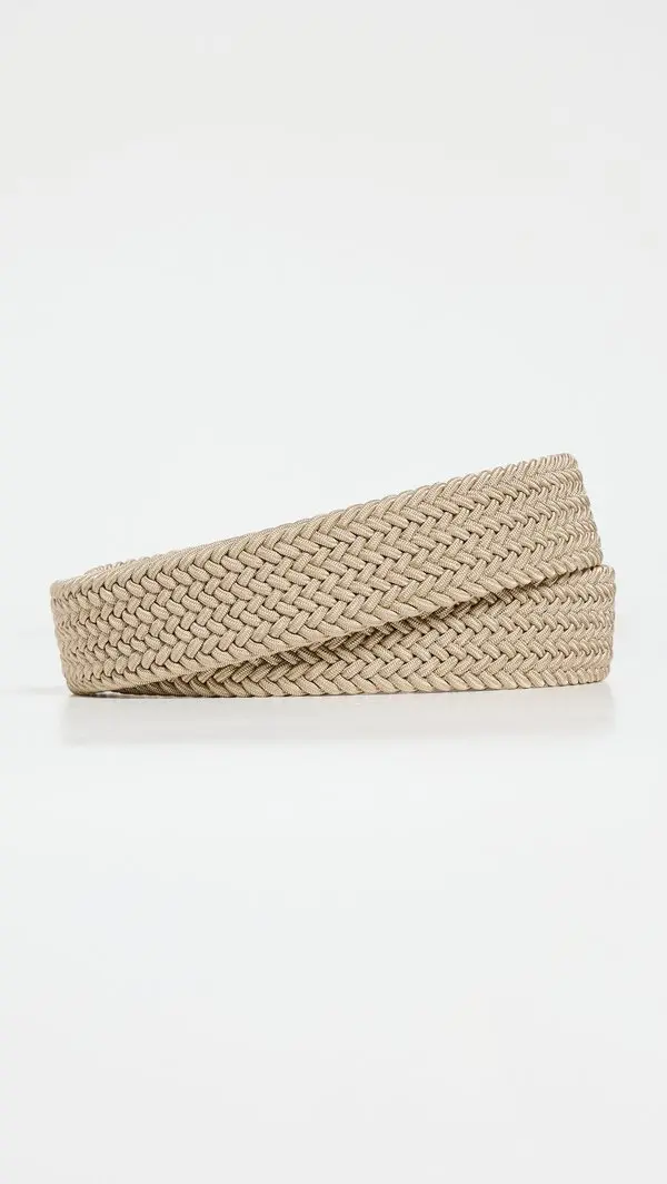 Anderson's Braided Woven Belt - Tan F5
