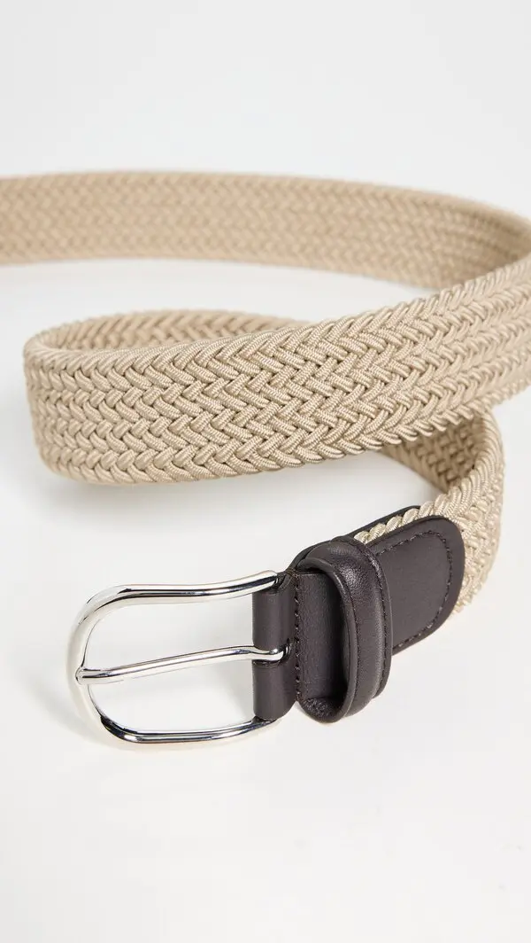 Anderson's Braided Woven Belt - Tan F5
