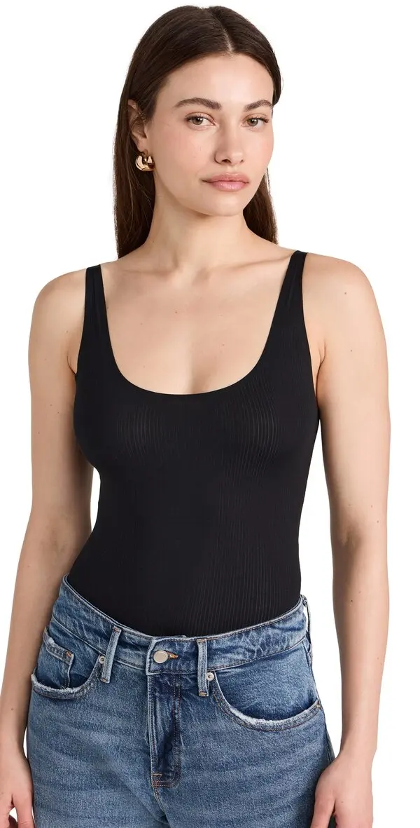 Wolford Ribbed Bodysuit - Black