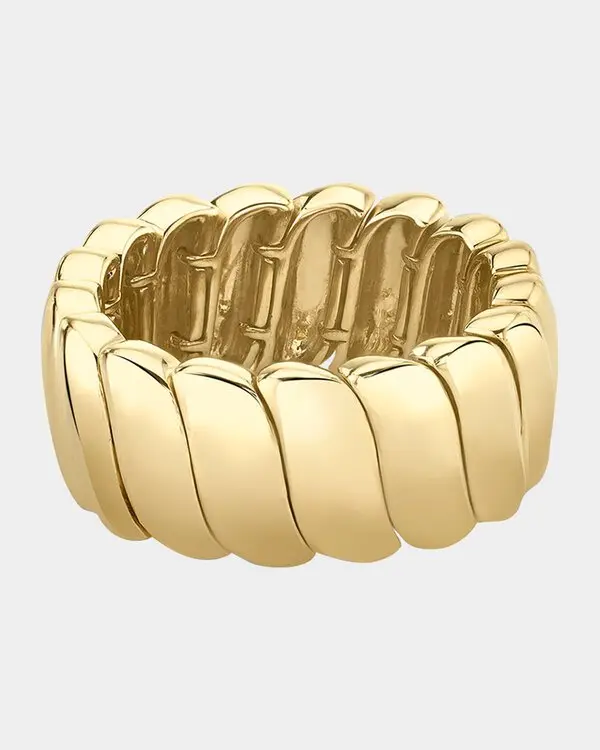 ANITA KO 18k Yellow Gold Large Zoe Ring - One-color