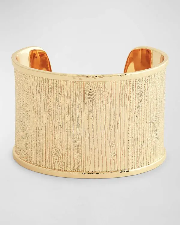 ANABEL ARAM JEWELRY Enchanted Forest Bark Cuff - Gold