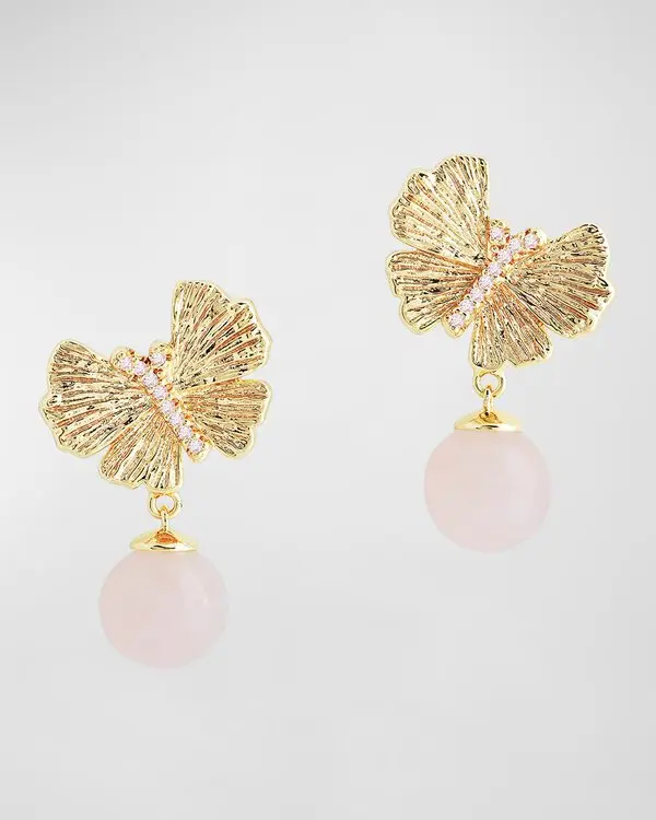 ANABEL ARAM JEWELRY Butterfly Drop Earrings - Gold