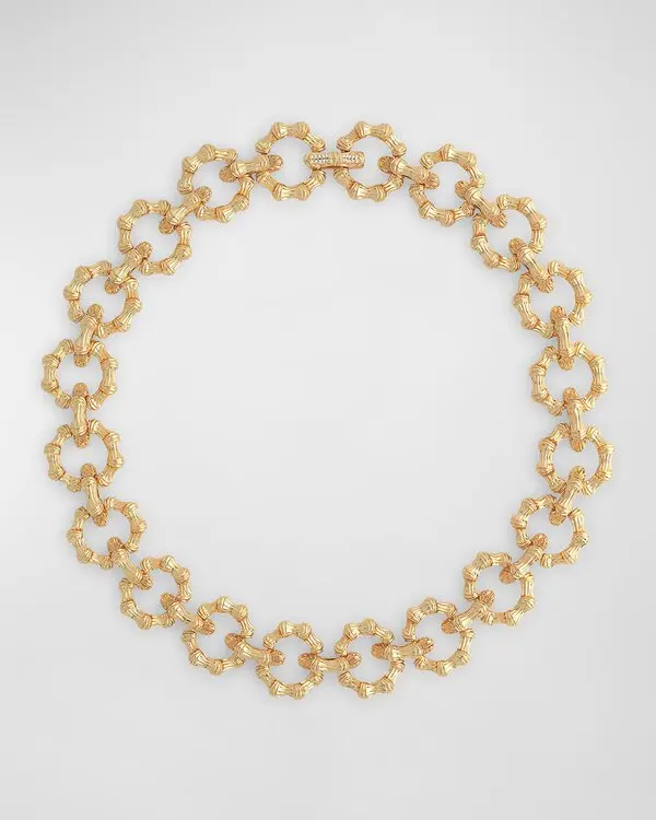 ANABEL ARAM JEWELRY Bamboo Chain Necklace - Gold