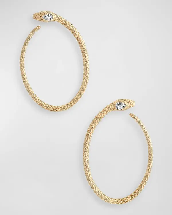 ANABEL ARAM JEWELRY Serpent Hoop Earrings - Gold