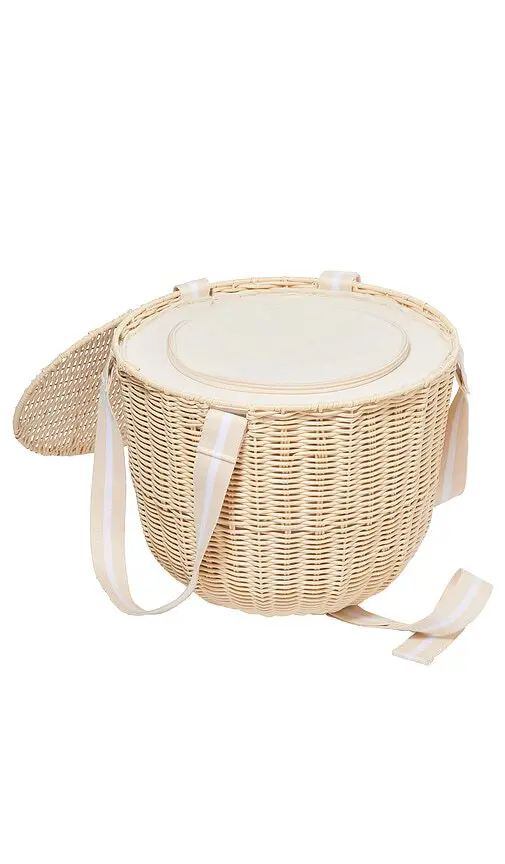 SUNNYLIFE Round Picnic Cooler Basket