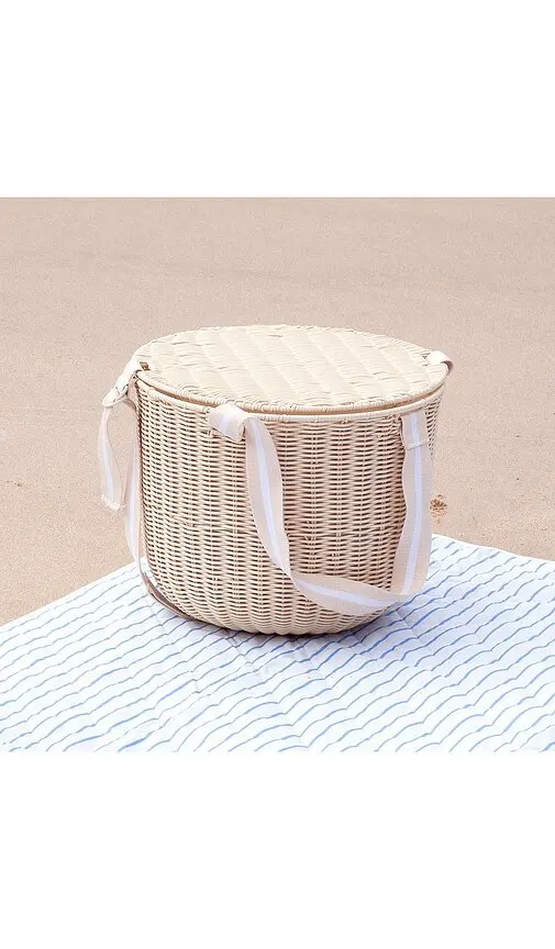 SUNNYLIFE Round Picnic Cooler Basket