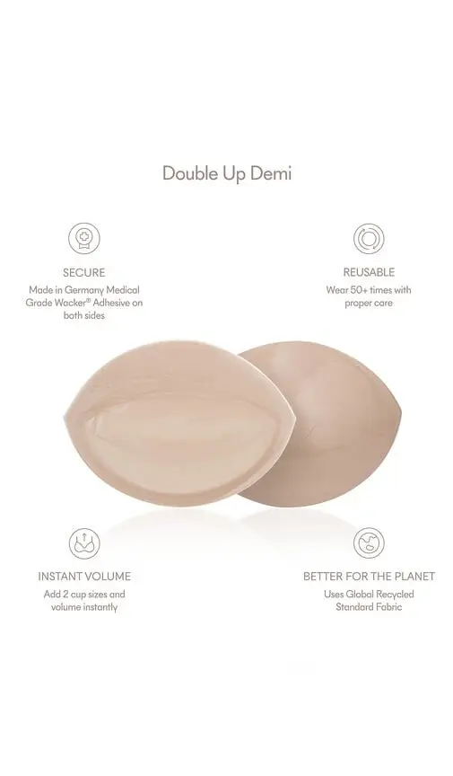 NOOD Double Up Adhesive Push-up Enhancers In Tan