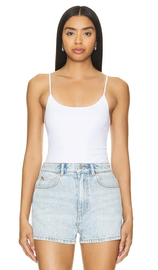 Alexander Wang Cotton Rib Seamless Tank Bodysuit