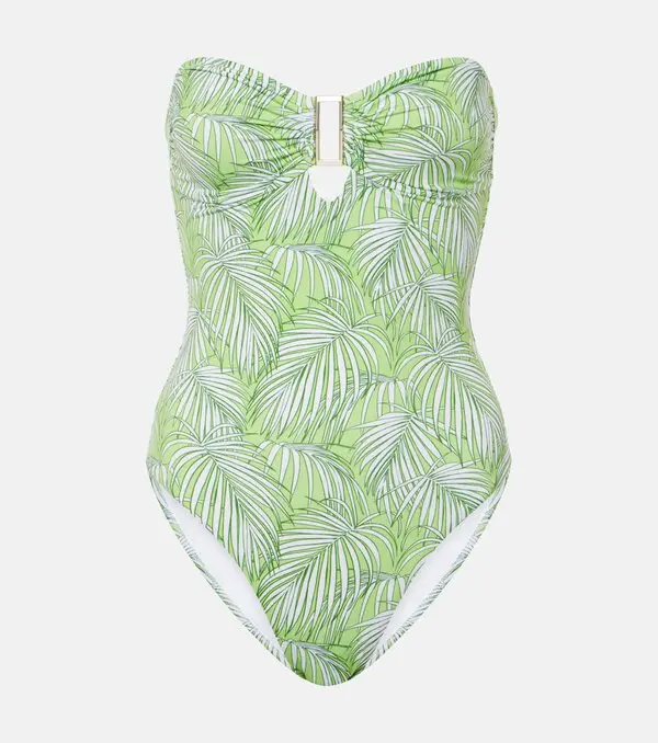 Melissa Odabash Como Printed Strapless One Piece Swimsuit