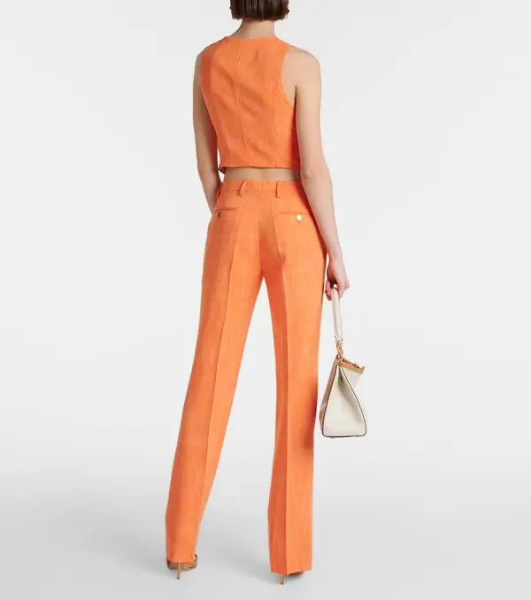 Etro High-rise Straight Trousers