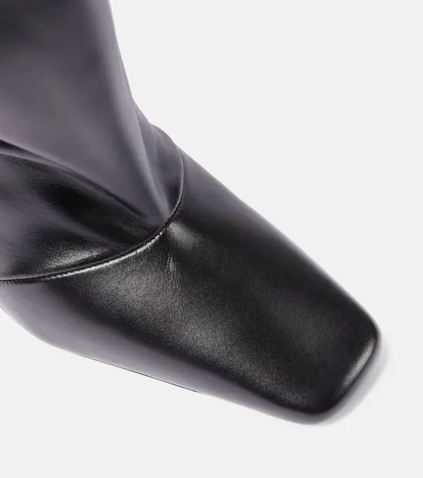 Coperni Bridge Leather Knee-high Boots - Black