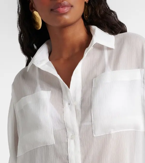 Jade Swim Mika Sheer Shirt - White