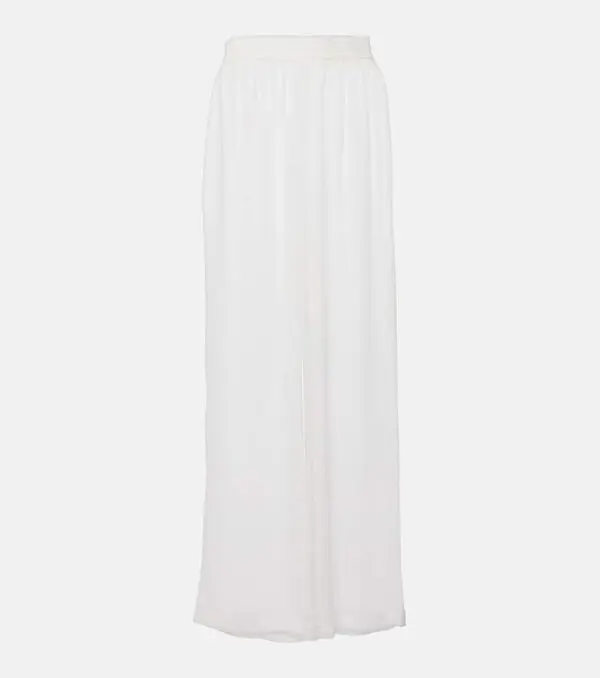 Jade Swim Mika Sheer Palazzo Pants - White