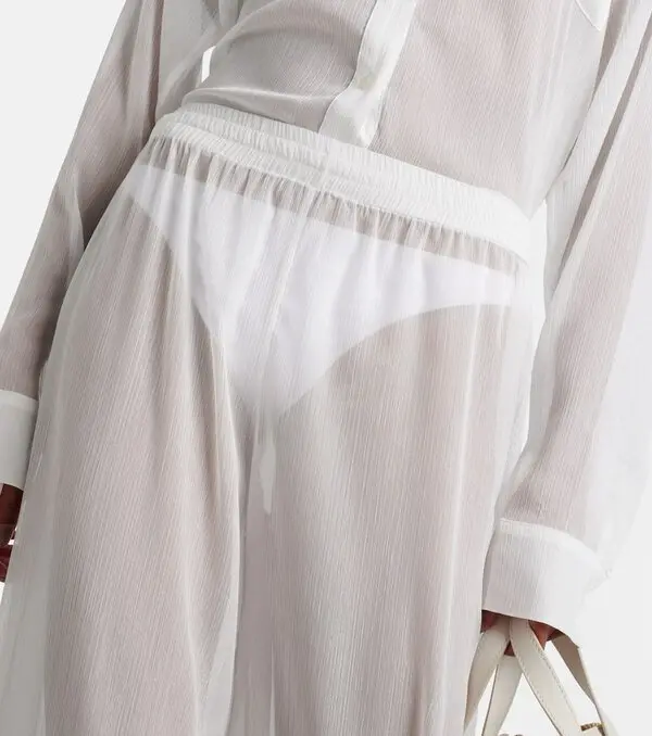 Jade Swim Mika Sheer Palazzo Pants