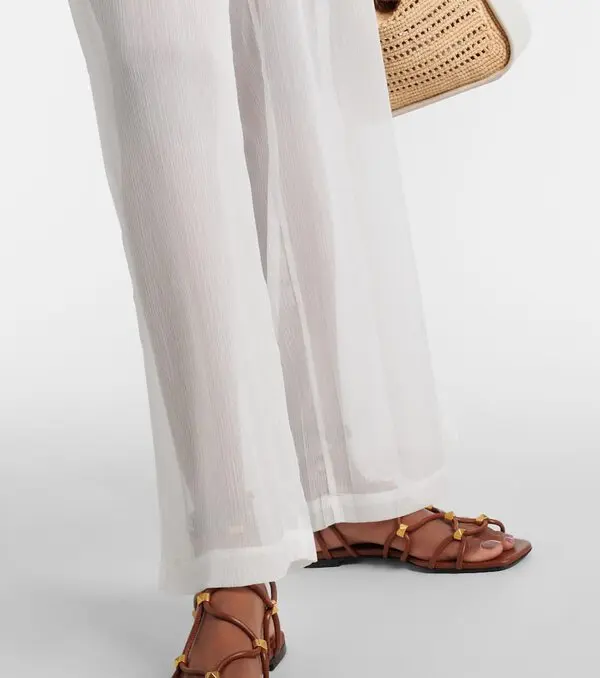 Jade Swim Mika Sheer Palazzo Pants