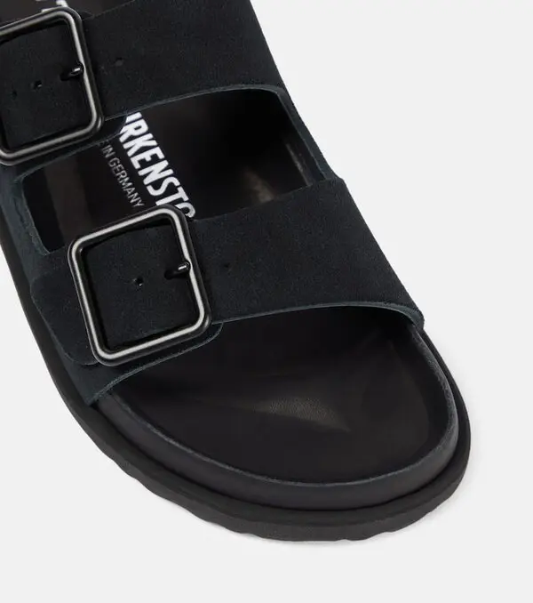 BIRKENSTOCK Arizona Suede Sandals - Black