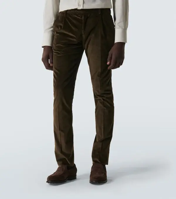 LARDINI Corduroy Slim Pants