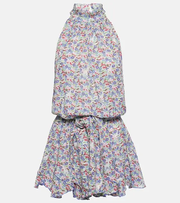 Poupette St Barth Bianca Floral Mini Dress - Multicoloured