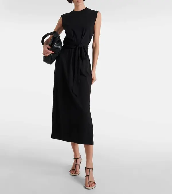 Vince Cotton Jersey Midi Dress