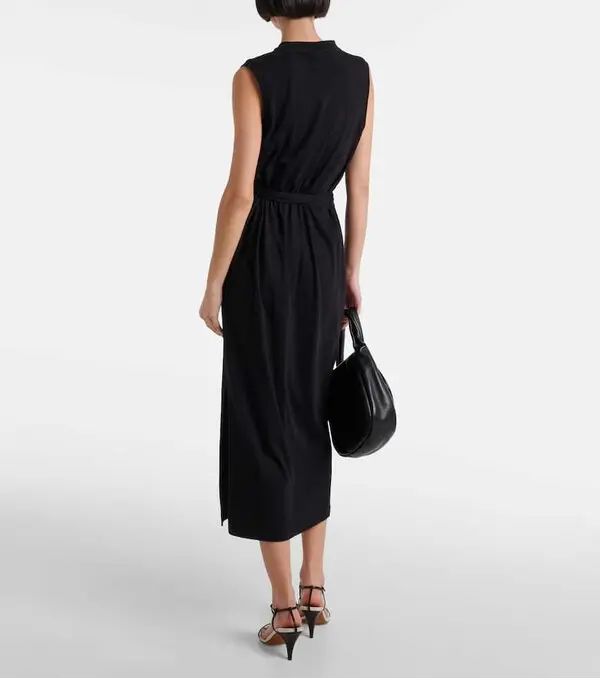 Vince Cotton Jersey Midi Dress