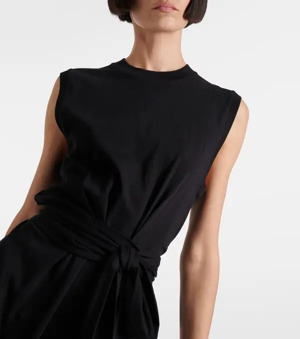 Vince Cotton Jersey Midi Dress