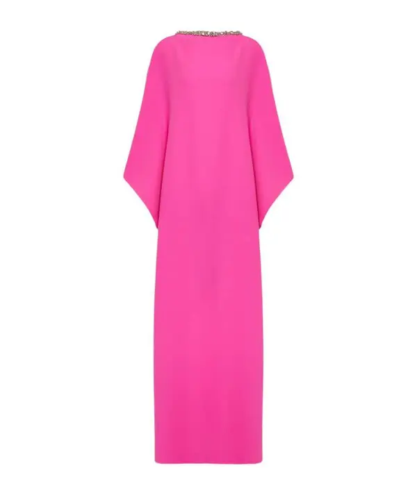 Safiyaa Amarella Crystal-embellished Crêpe Gown - Pink