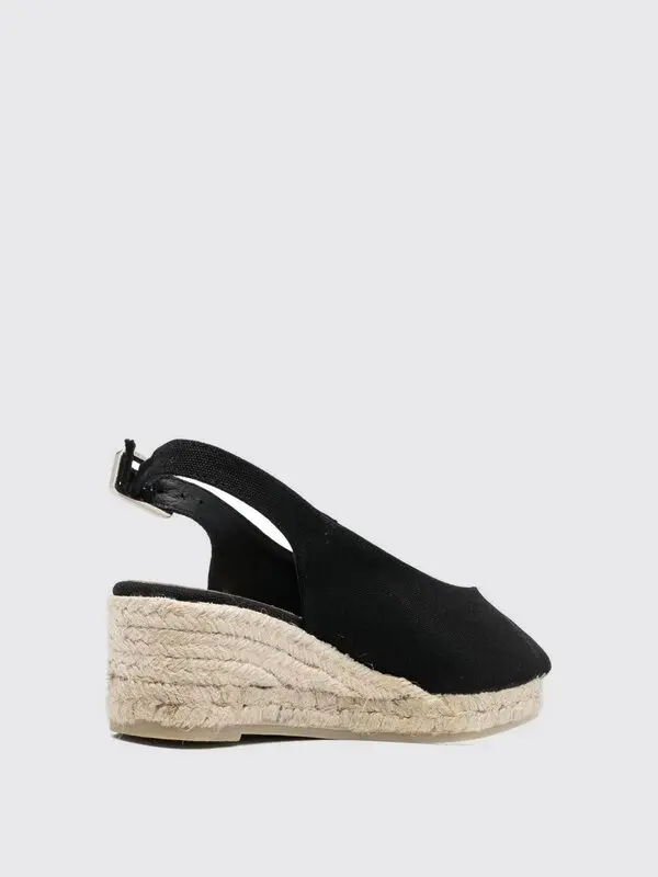 CastaÑer Espadrille Wedge Shoes - Black