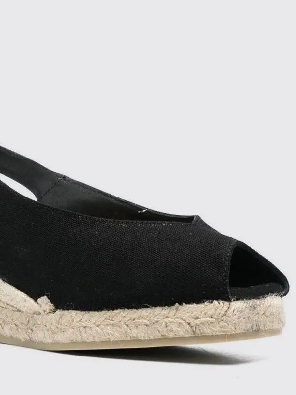 CastaÑer Espadrille Wedge Shoes - Black