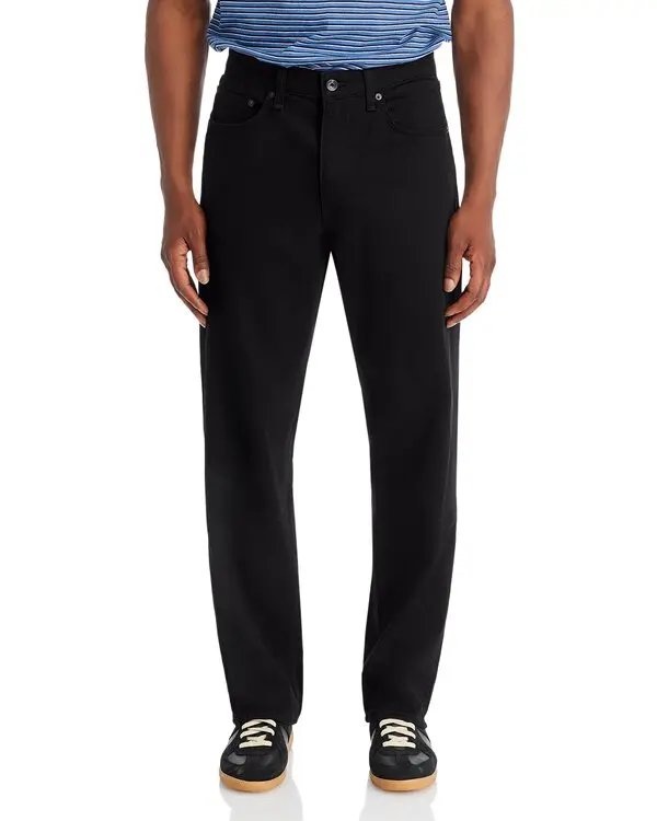 Rag & Bone Fit 4 Authentic Stretch Straight Fit Jeans - Black