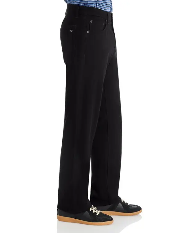 Rag & Bone Fit 4 Authentic Stretch Straight Fit Jeans - Black