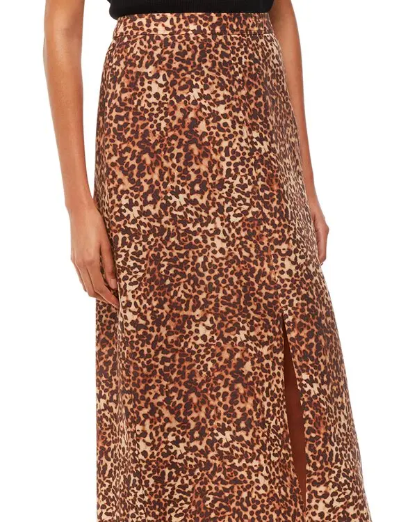 Whistles Marble Spot Front Split Skirt