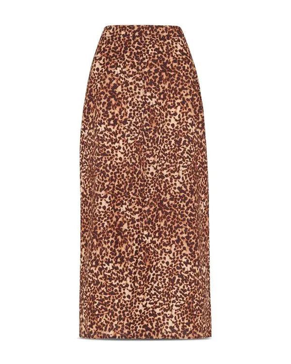 Whistles Marble Spot Front Split Skirt