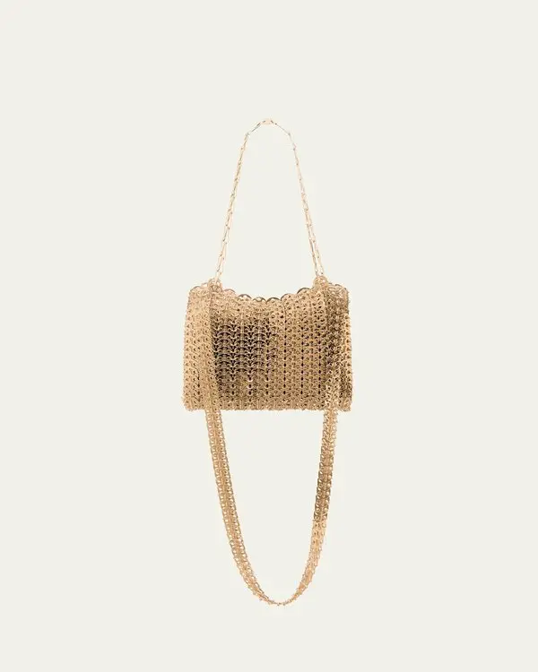 Rabanne 1969 Disc-link Shoulder Bag - Light Gold