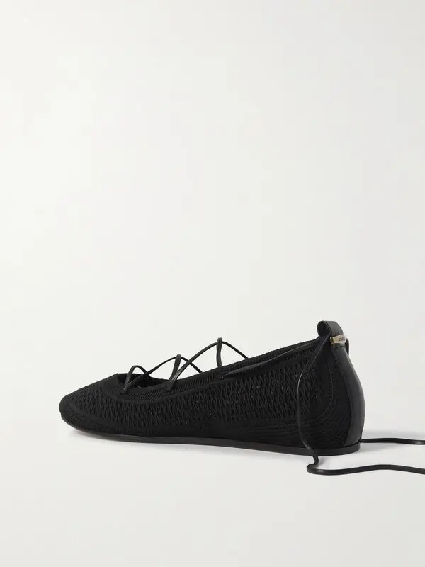Isabel Marant Belna Woven Ballet Flats - Black