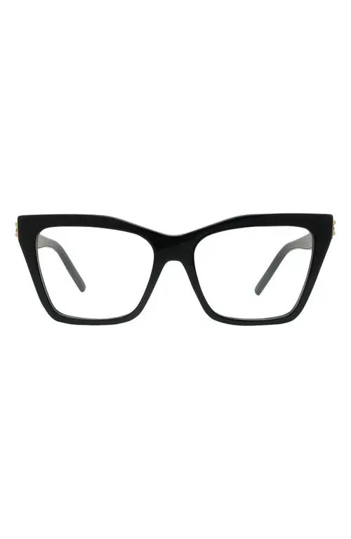 Givenchy Rectangular Eyeglasses - Shiny Black