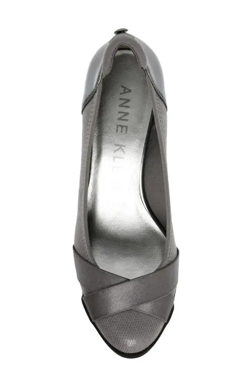 Anne Klein Timeout Wedge Pump - Pewter