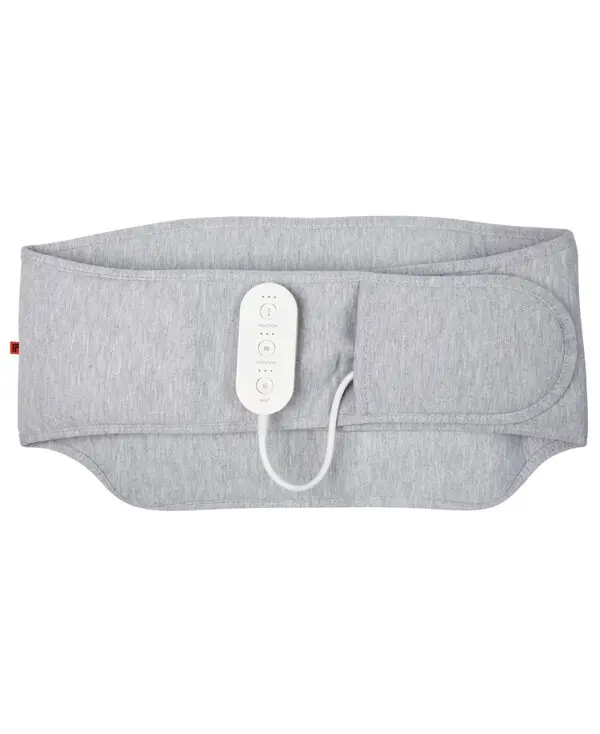 SHARPER IMAGE Calming Heat Massaging Heated Lumbar Wrap - Gray