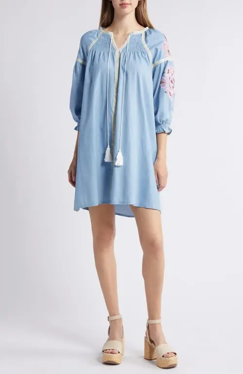 NIKKI LUND Rachael Chambray Dress