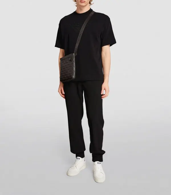 Emporio Armani Cotton Appliqué-eagle T-shirt