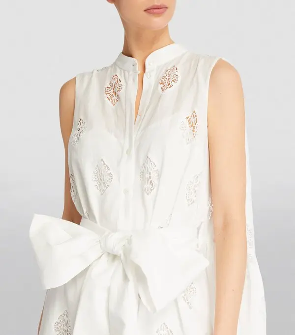 Erdem Lace Embroidered Dress With Bow