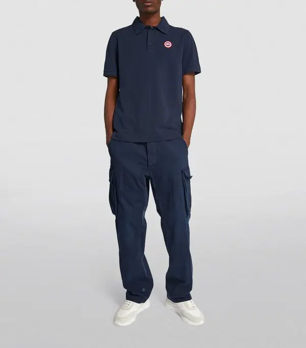 Canada Goose Logo Beckley Polo Shirt - Navy