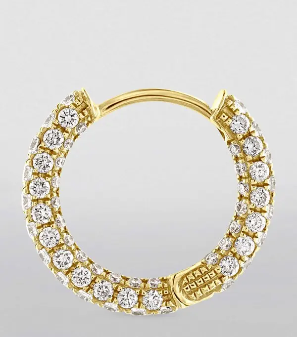 MARIA TASH Diamond Single Hoop Earring