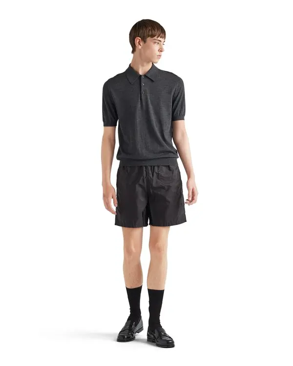 Prada Re-nylon Swim Trunks - Black