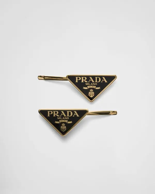 Prada Metal Hair Pins - Black