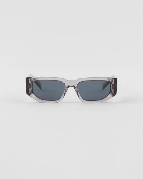 Prada Sunglasses With Triangle Logo - Graphite Lenses