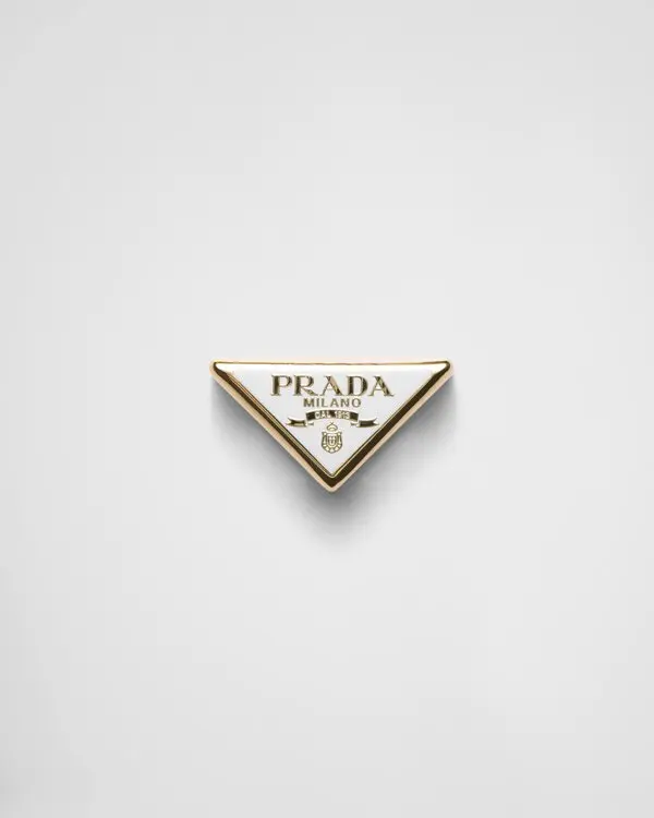 Prada Metal Scarf Clip - White